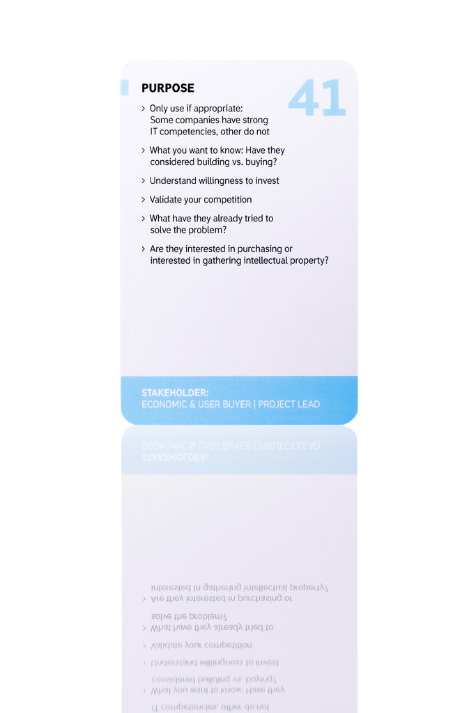 The Disco Deck - Sales Qualification & Discovery Cards